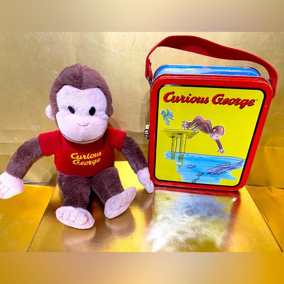 Universal | Bags | Universal Studios Curious George Monkey 9s Tin Lunch ...